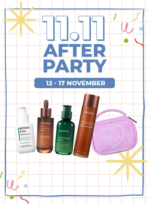[12 - 17 NOV] 11.11 AFTER PARTY SALE – INNISFREE Singapore