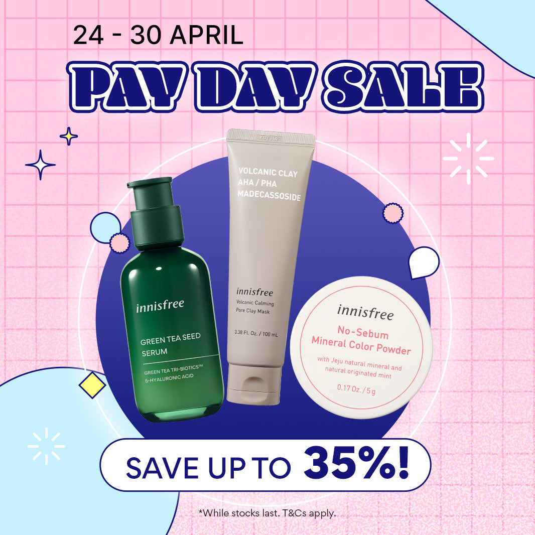 [24- 30 APRIL] IT'S PAY-YAY SALES! – INNISFREE Singapore