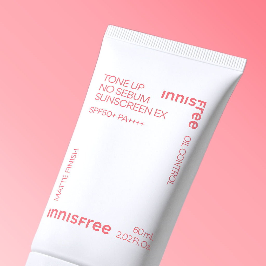 Tone Up No Sebum Sunscreen EX SPF50+ PA++++ 60ml | Tinted sunscreen – INNISFREE Singapore